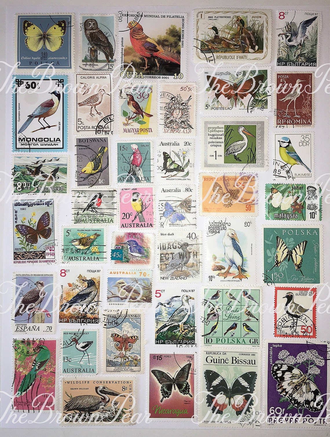 Printable Postage Stamps / INSTANT DOWNLOAD Ephemera - Etsy