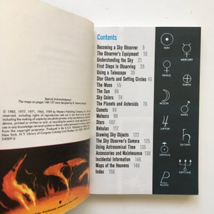 Golden Guide / Vintage Golden Guide Sky Observer's Guide W/color ...