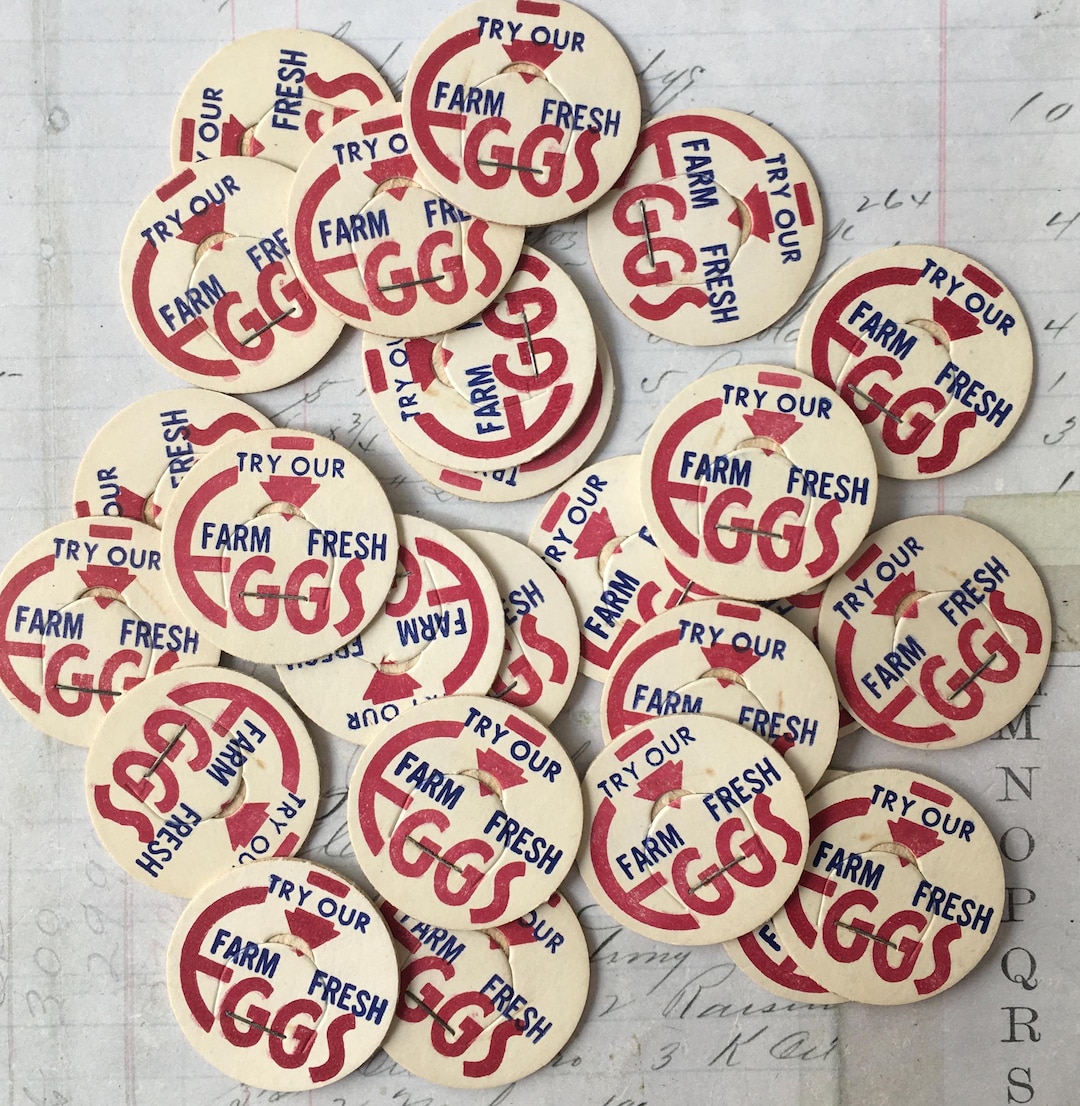Milk Caps / 25 Vintage Dairy Bottle Caps — Farm Fresh EGGS — Great for ...