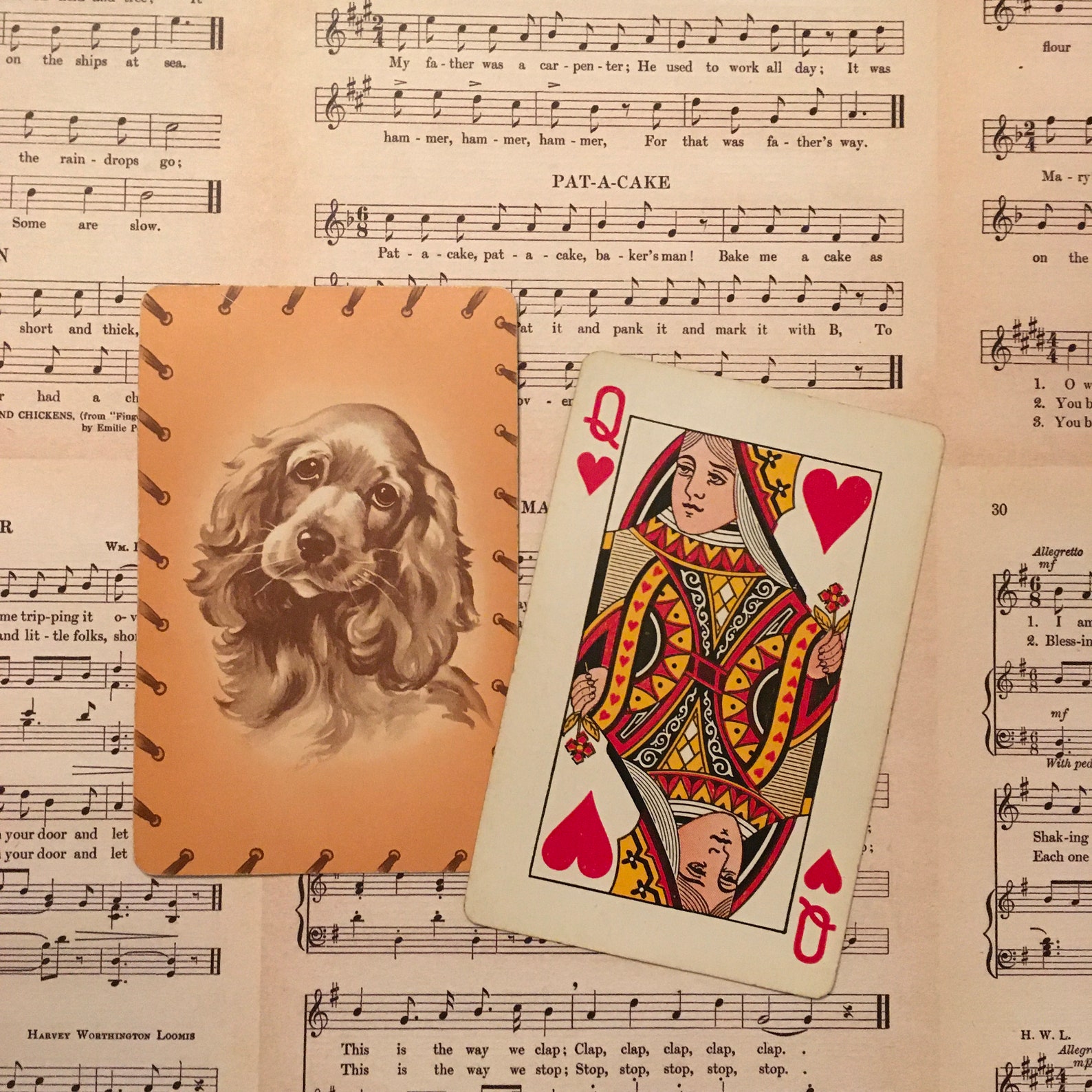 DOG Swap Cards / 2 Vintage Puppy Dog Playing Cards Great for - Etsy