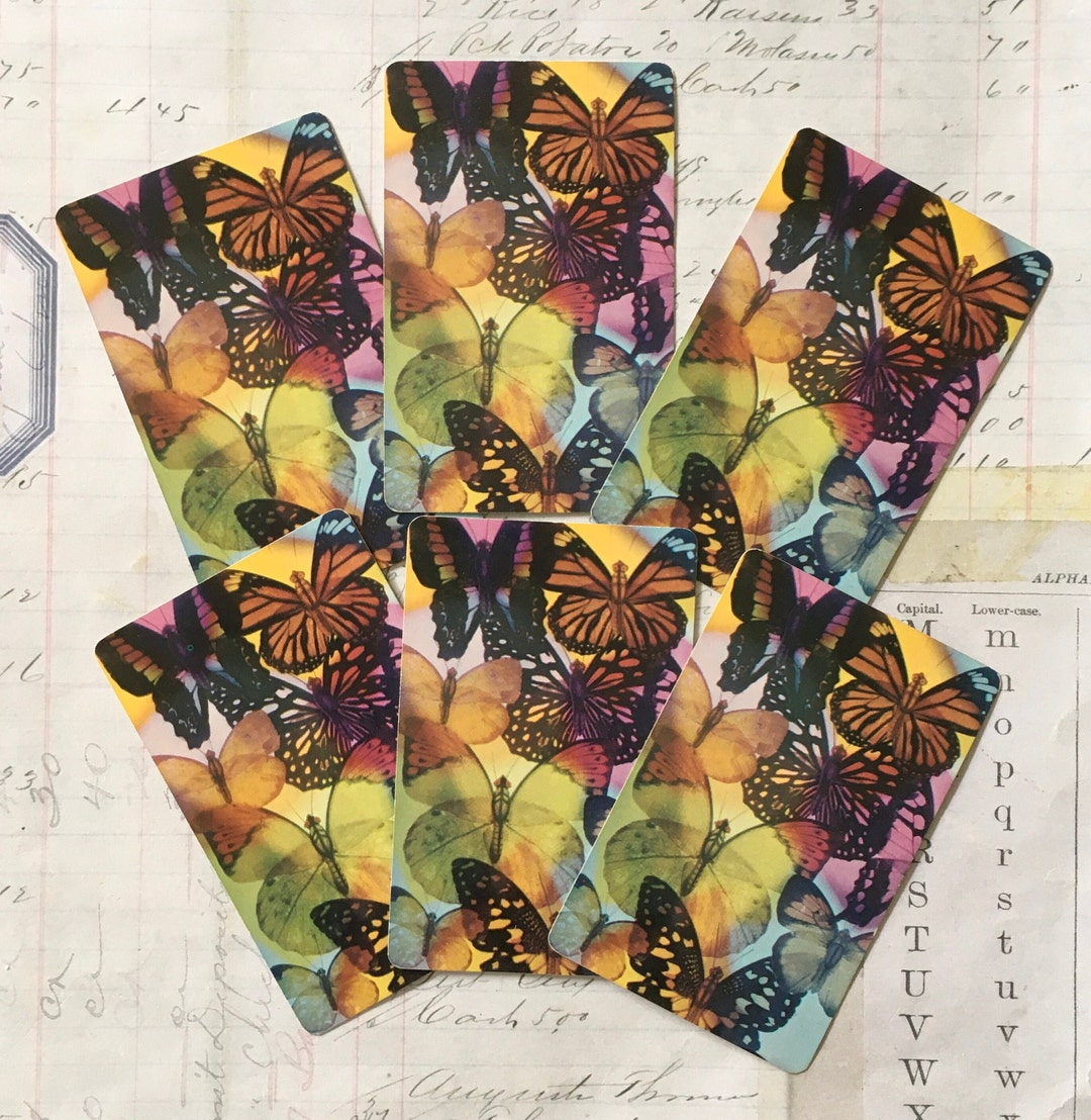 Butterfly Cards / 6 Vintage Butterfly Playing Cards Great for - Etsy