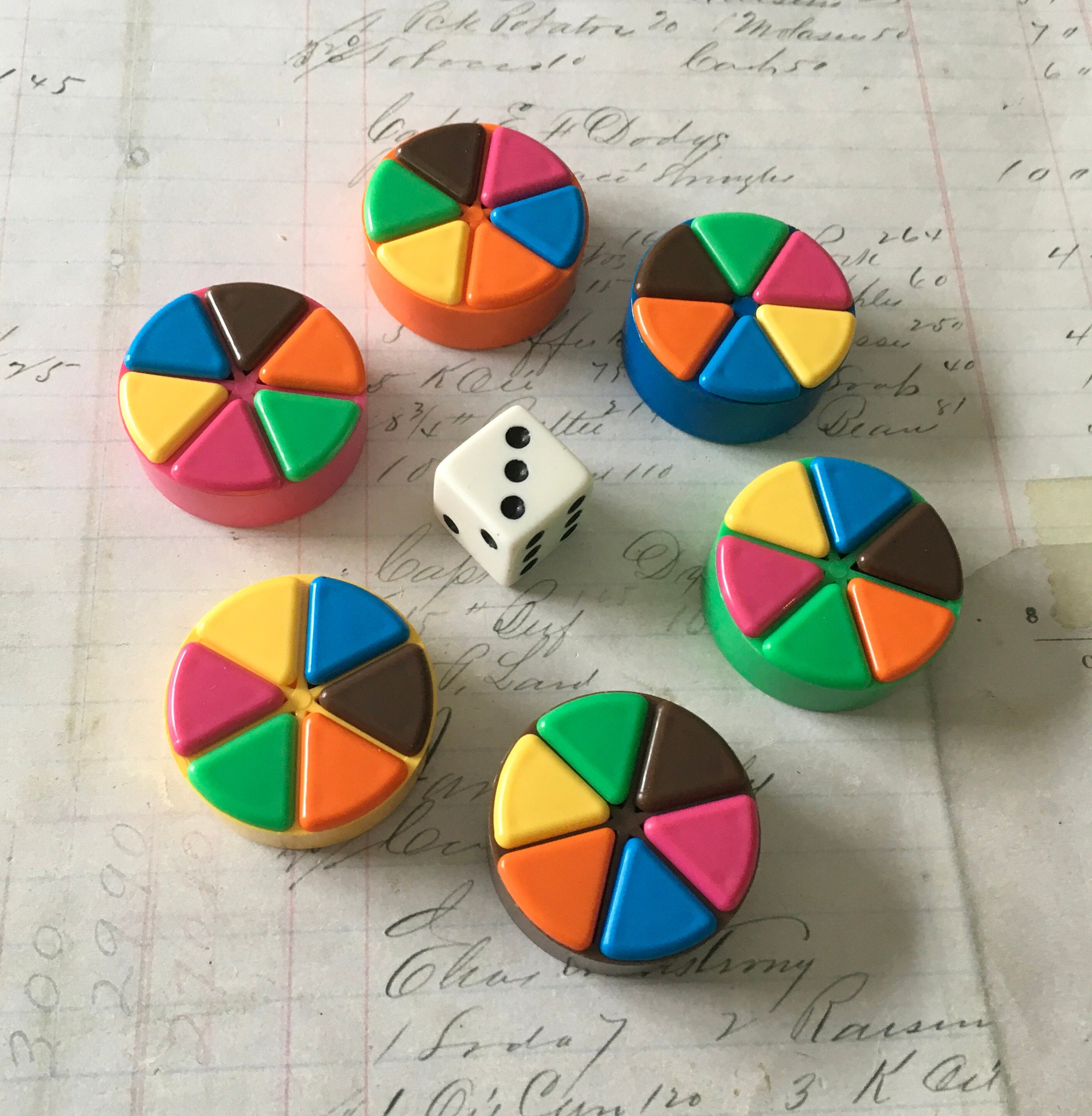 Trivial Pursuit Game Pieces