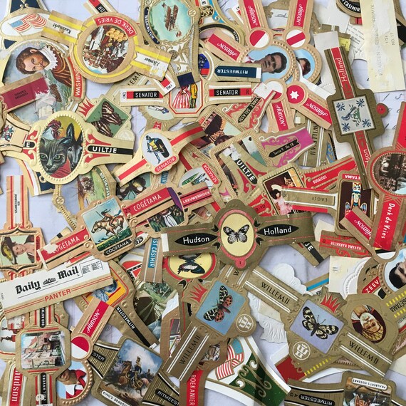 Cigar Labels / 16 Vintage Original Cigar Labels European | Etsy