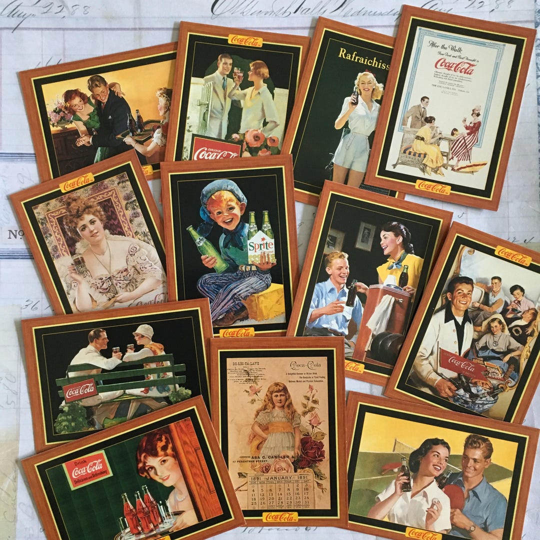 Coca Cola Cards / 12 Vintage Coca Cola Trading Cards Collectible Coca ...