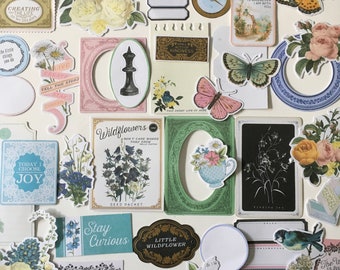 Collage Papers / 20 Pc. Hand Painted Collage Paper Scraps Mixed Media ...