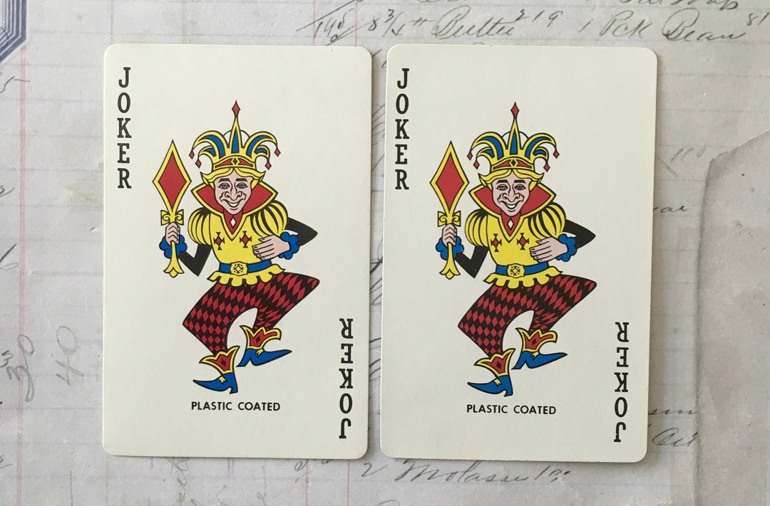 JOKER Cards / 2 Vintage Bird Playing Cards JOKERS Great for Mixed Media ...