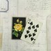 Rose Cards / 2 Vintage Roses Floral Playing Cards Great for Mixed Media ...