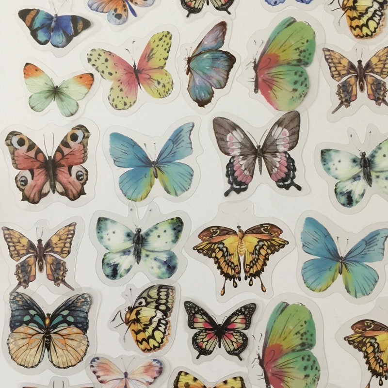 Butterfly Stickers - Etsy