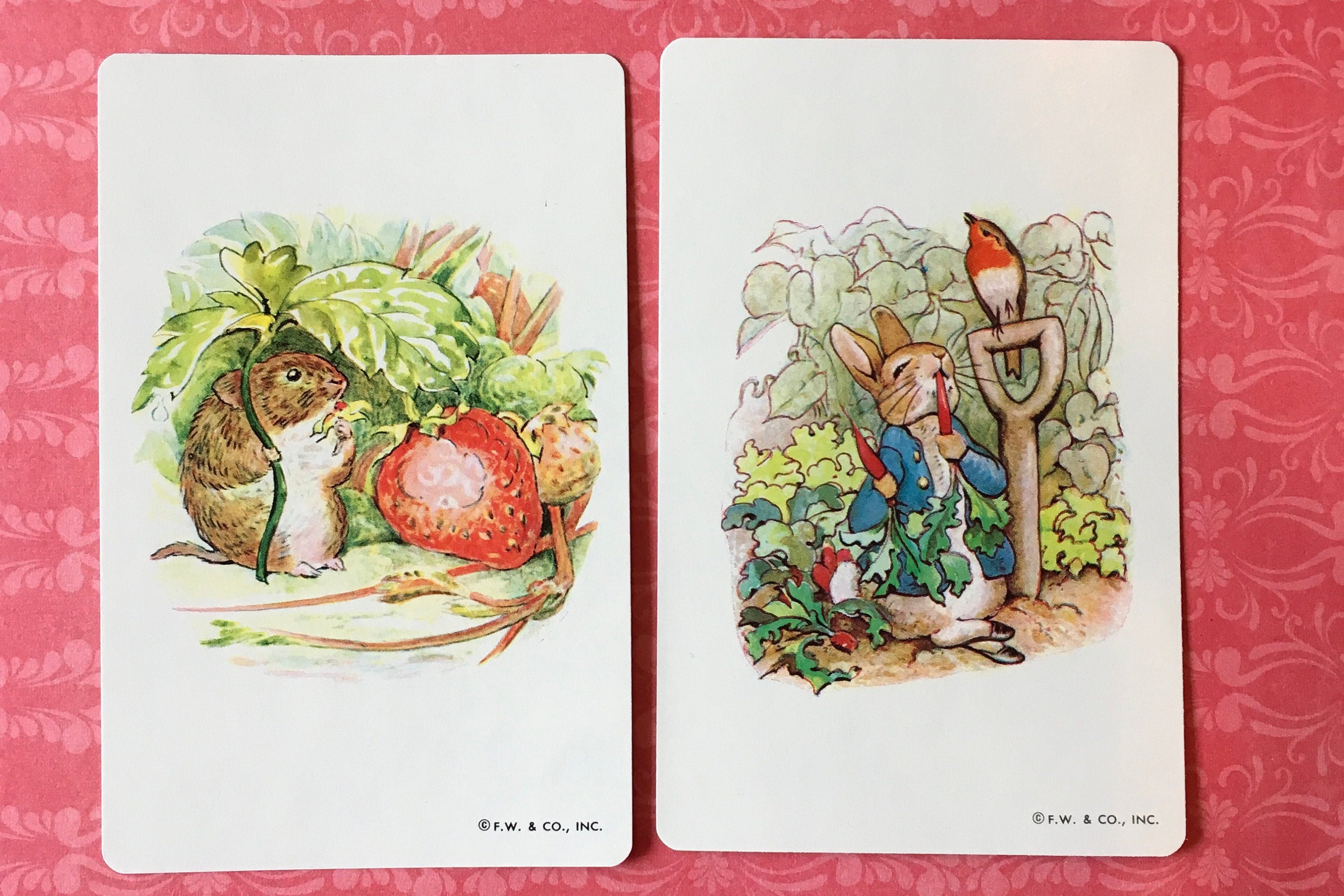 Peter Rabbit Cards / 2 Vintage Peter Rabbit Beatrix Potter - Etsy