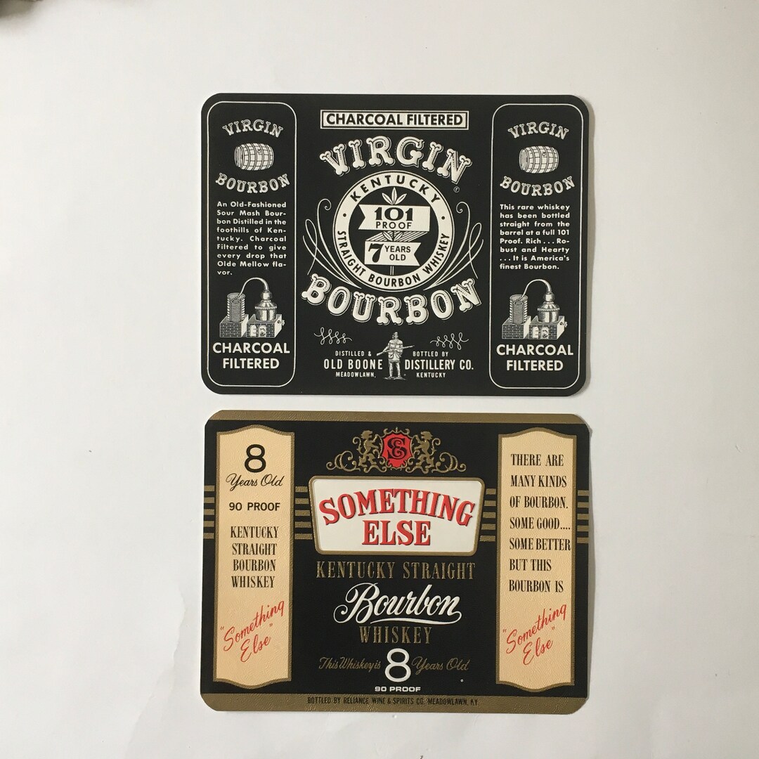 Liquor Labels / 2 Vintage Whiskey Labels Blue Hills Brand great for ...
