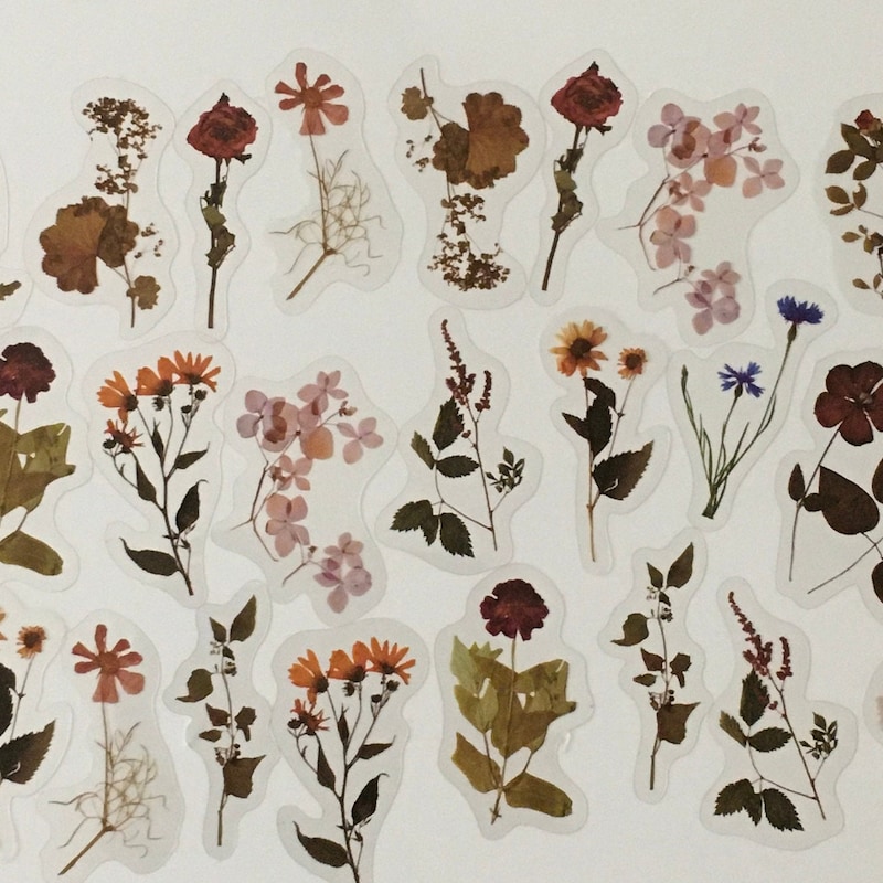 Flower Stickers - Etsy