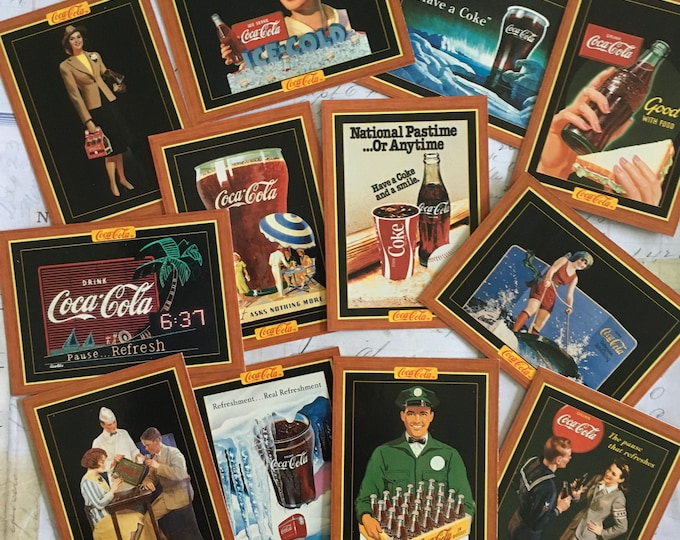 Coca Cola Cards / 12 Vintage Coca Cola Trading Cards Collectible Coca ...