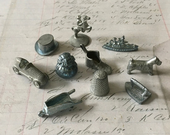 Odd & Random Monopoly Metal Pieces - Replacements, Altered Art, Collage ...