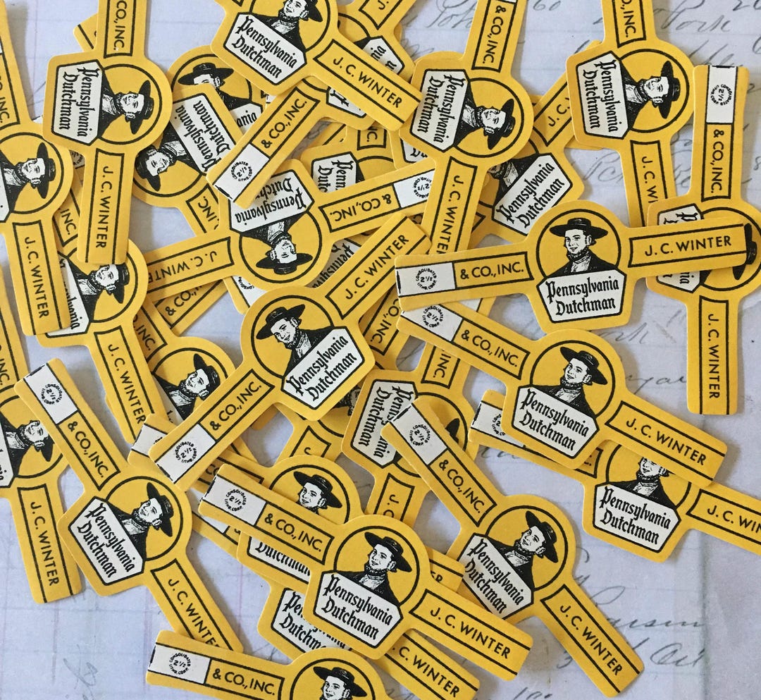 CIGAR LABELS / 90 Vintage Cigar Labels Pennsylvania Dutchman Yellow ...