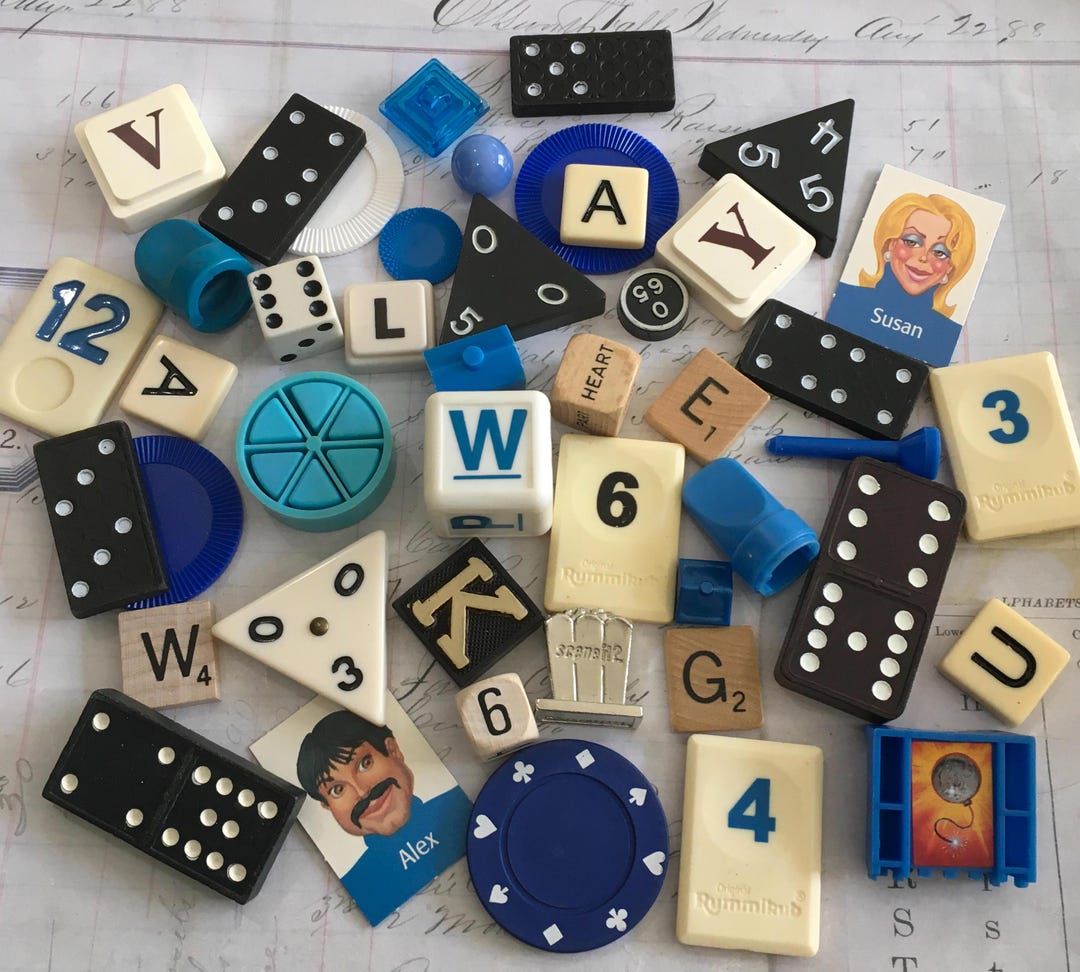 Game Pieces / 40 Pc Vintage Game Pieces Lot Mixed Tokens -- Great for ...