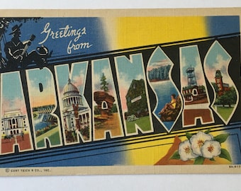 Arkansas Postcard - Etsy