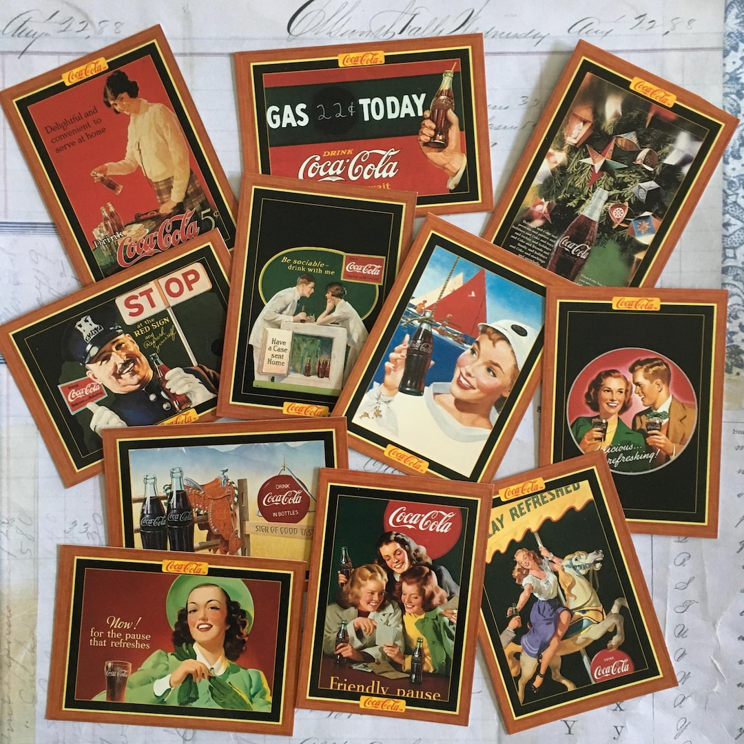 Coca Cola Cards / 11 Vintage Coca Cola Trading Cards Collectible Coca ...