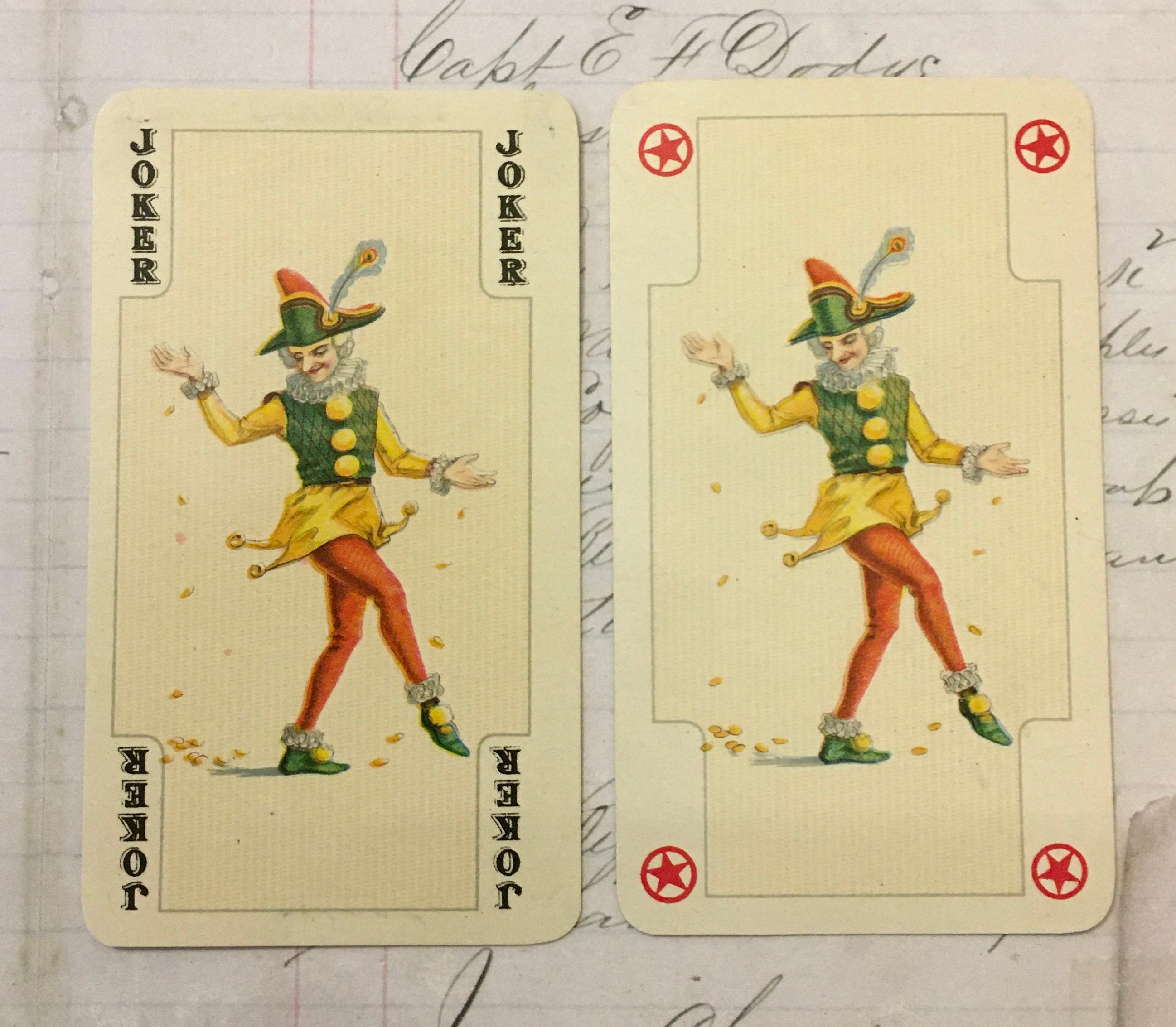 Vintage Playing Cards Joker