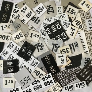 Numbers Lot / 125 Pc. Vintage Vending Machine Numbers Great for ...