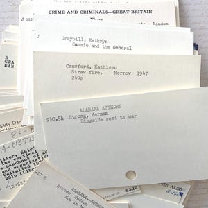 Library Cards / 25 Vintage Library Catalog Cards -- Great for Weddings ...