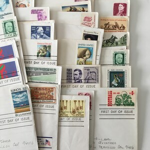 First Day Issue Envelopes / 8 Vintage US Postal Envelopes Posted 1960s ...
