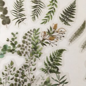 Sticker Pack / 40 Pc. Vintage Style Leaves & Stems Stickers Inspiration ...