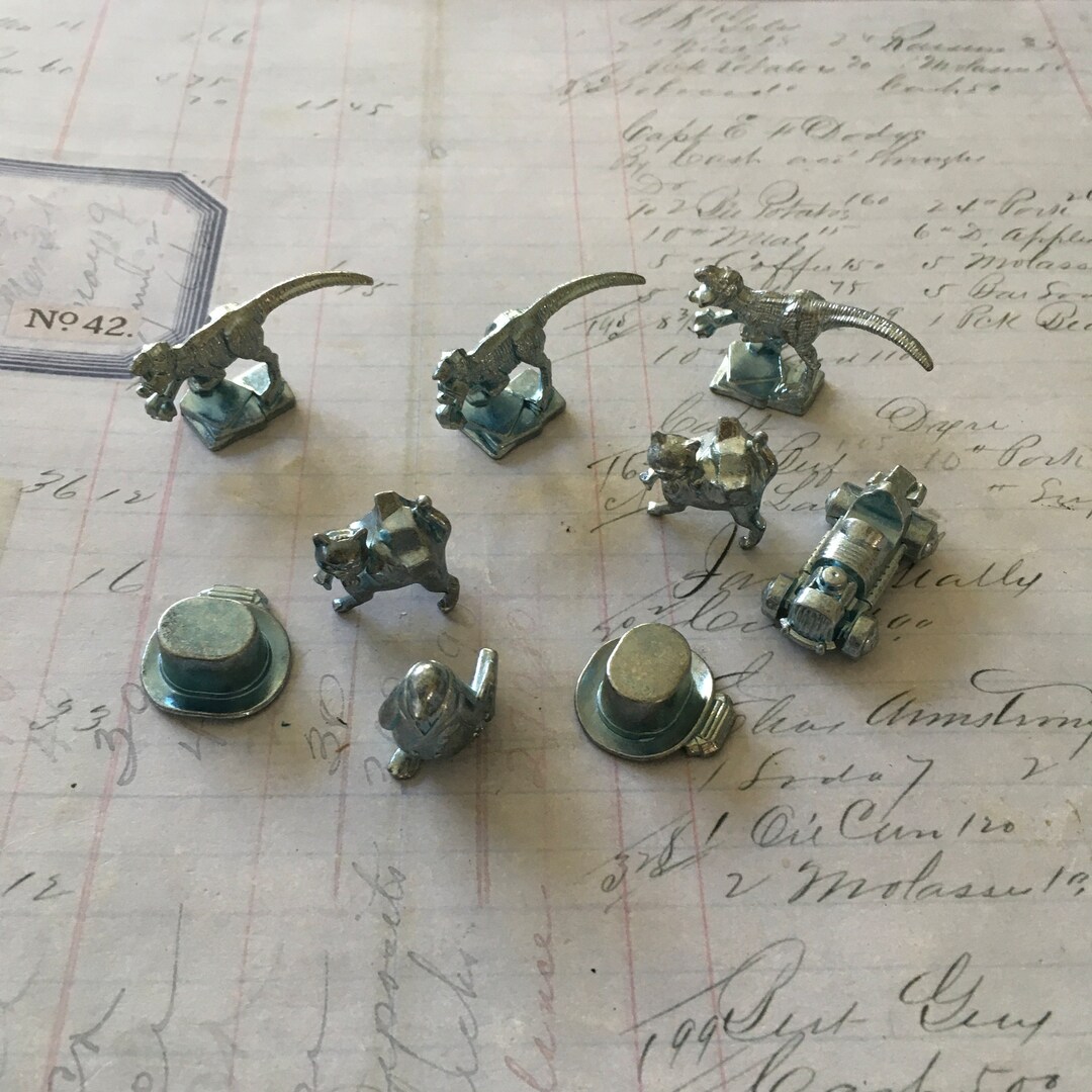 Monopoly Tokens / 9 Monopoly Game Tokens Great for Crafts, Mixed Media ...