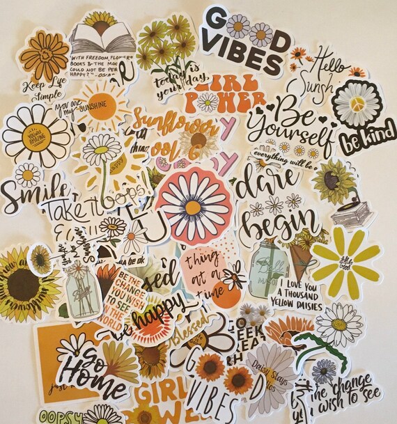 STICKERS / 50 Hydro Flask Stickers VSCO Girl for Laptop | Etsy