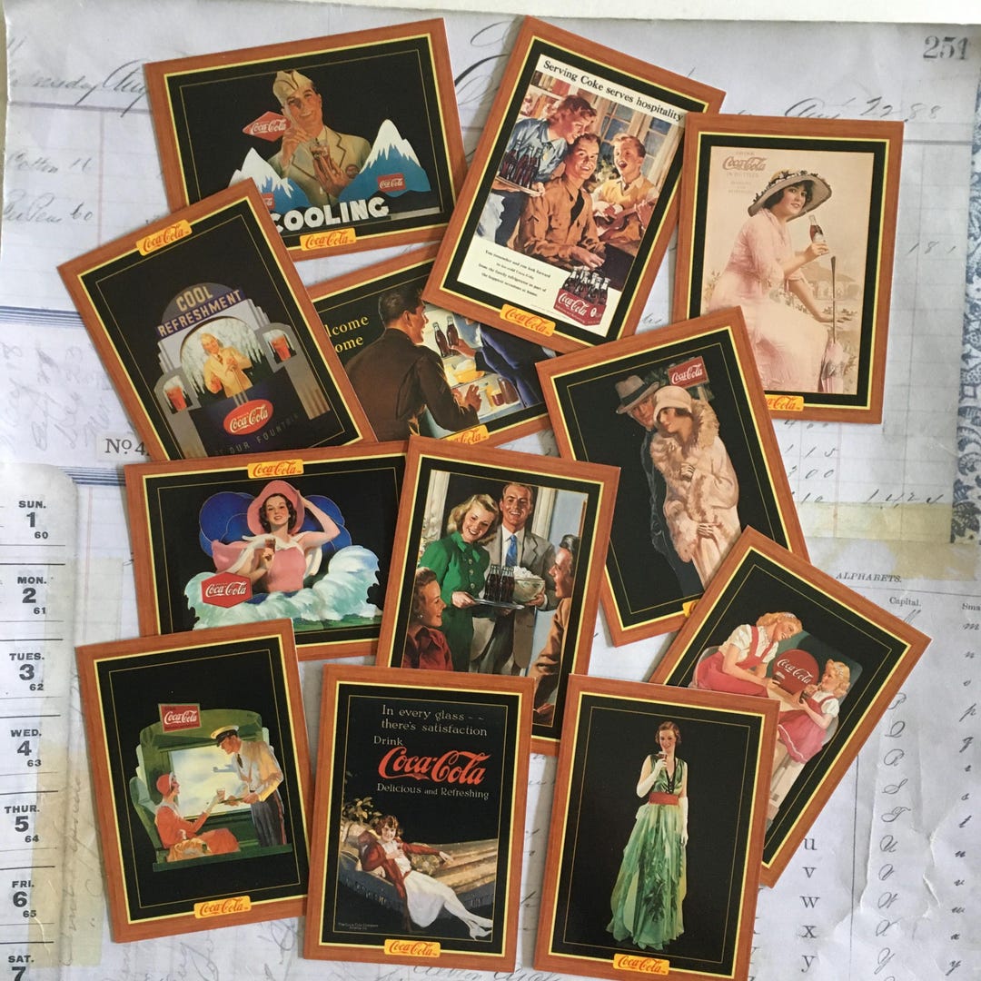 Coca Cola Cards / 12 Vintage Coca Cola Trading Cards Collectible Coca ...