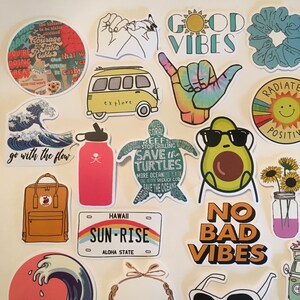 STICKERS / 35 Hydro Flask Stickers VSCO Girl for Laptop - Etsy