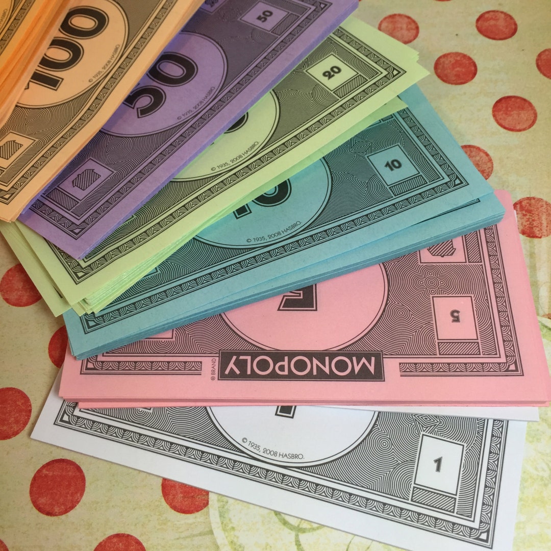 MONOPOLY Game Money / 110 Pc. Vintage Monopoly Money for Mixed - Etsy
