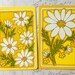 Floral Cards / 2 Vintage Yellow Spring Floral Daisy Swap Cards Mixed ...
