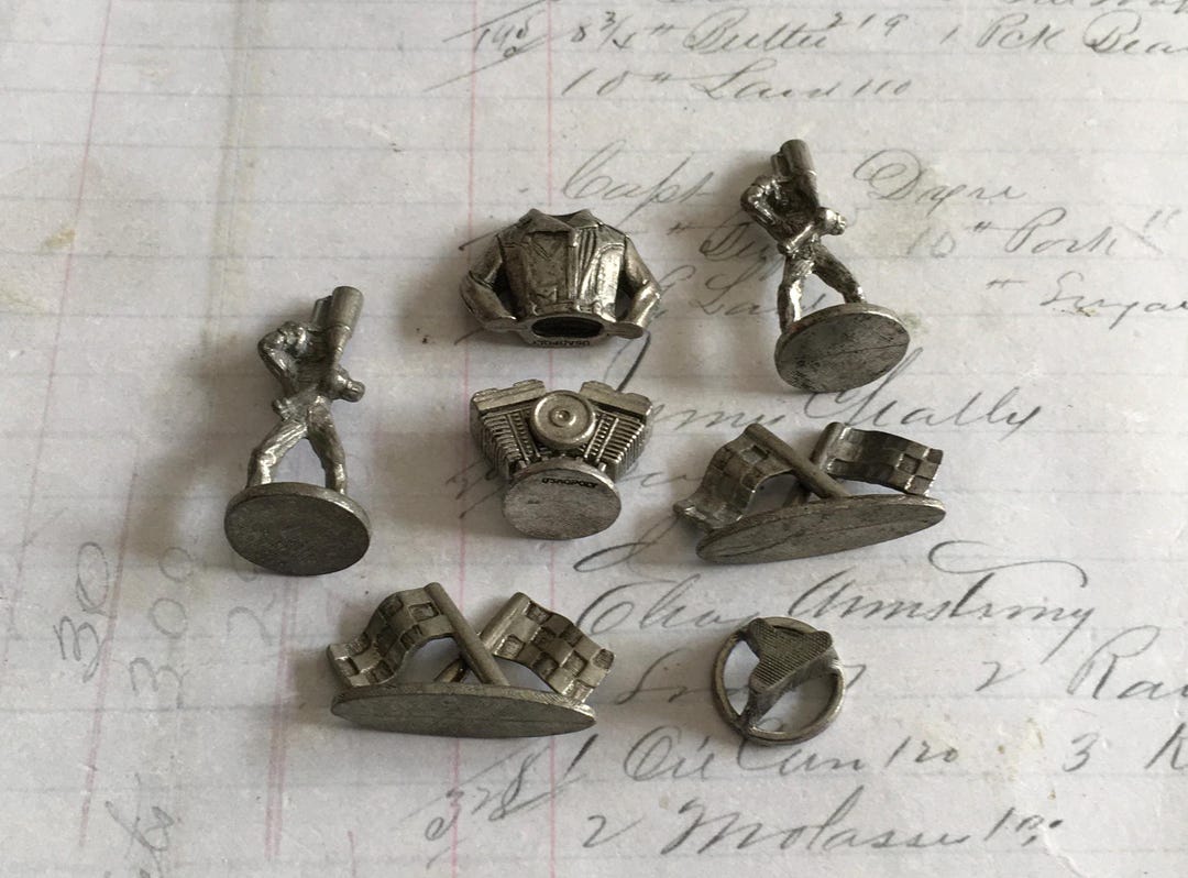 Monopoly Tokens / 7 Monopoly Game Tokens Racing Theme Great for Crafts ...