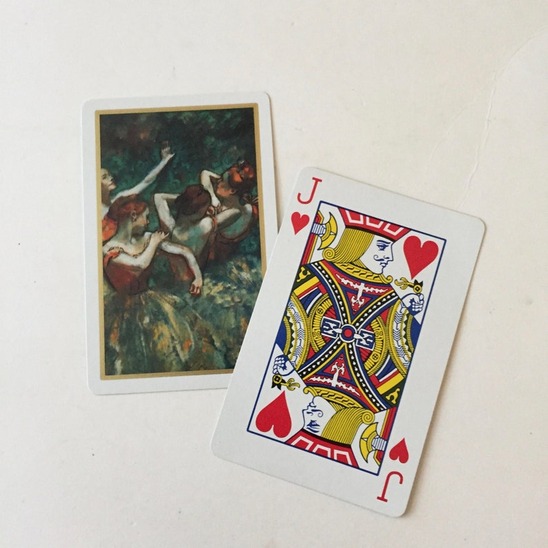 Dancer Cards / 2 Vintage Ballet Dancer Playing Cards for Mixed - Etsy