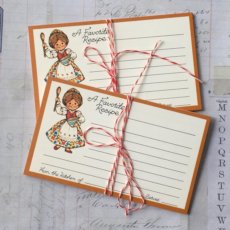 Cute Recipe Cards - Etsy