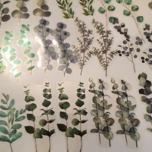 Sticker Pack / 40 Pc. Vintage Style Leaves & Stems Stickers Inspiration ...