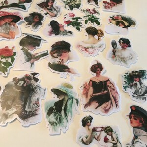 Victorian Sticker Pack / 50 Pc. Vintage Style Victorian Ladies Stickers ...