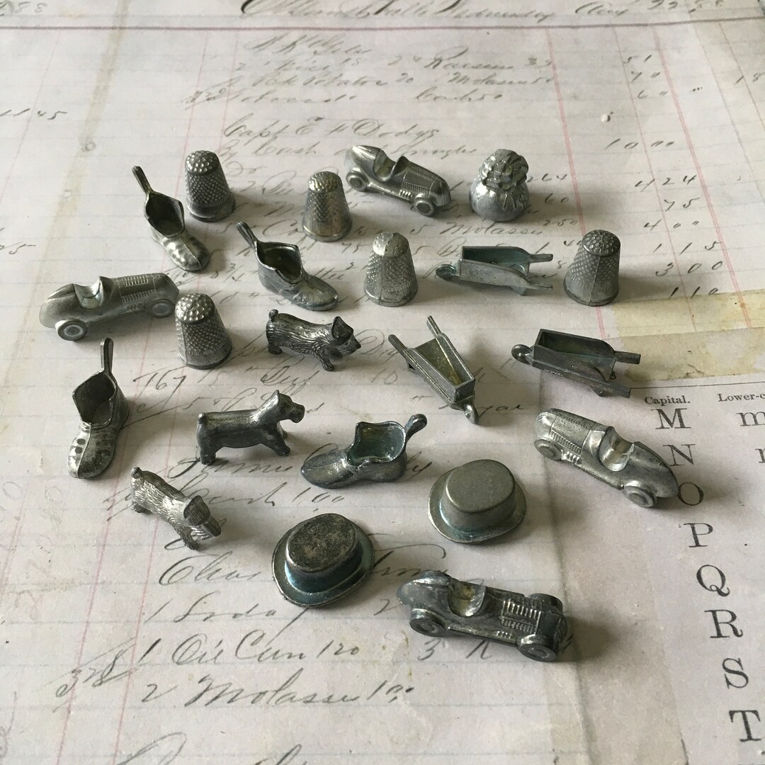 Monopoly Tokens / 22 Vintage Metal Monopoly Game Tokens Mixed Destash ...