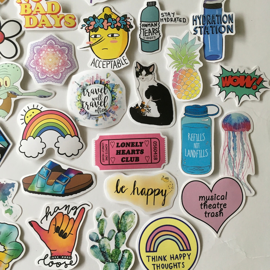 STICKERS / 50 Hydro Flask Stickers VSCO Girl for Laptop | Etsy