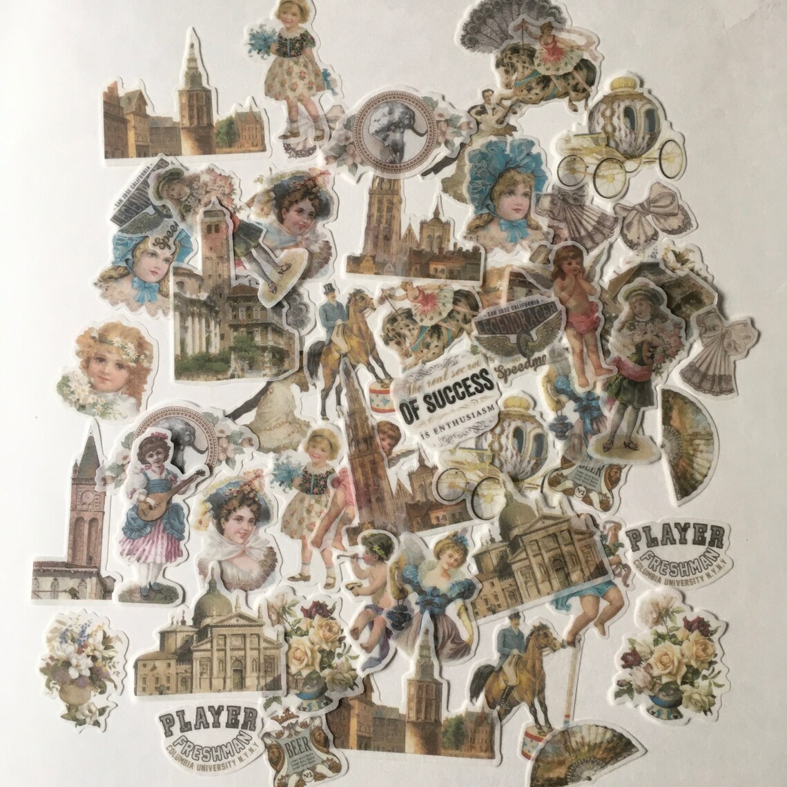 Sticker Pack / 60 Pc. Vintage Style Victorian Stickers - Etsy