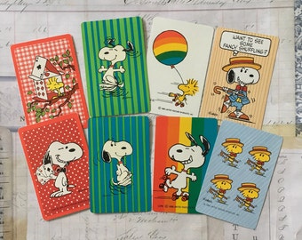 Snoopy Cards / 8 Vintage Snoopy Playing Cards by Hallmark Great for ...