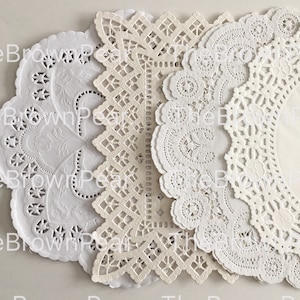 Printable Doilies / *INSTANT DOWNLOAD* Printable Ephemera Paper Doilies ...