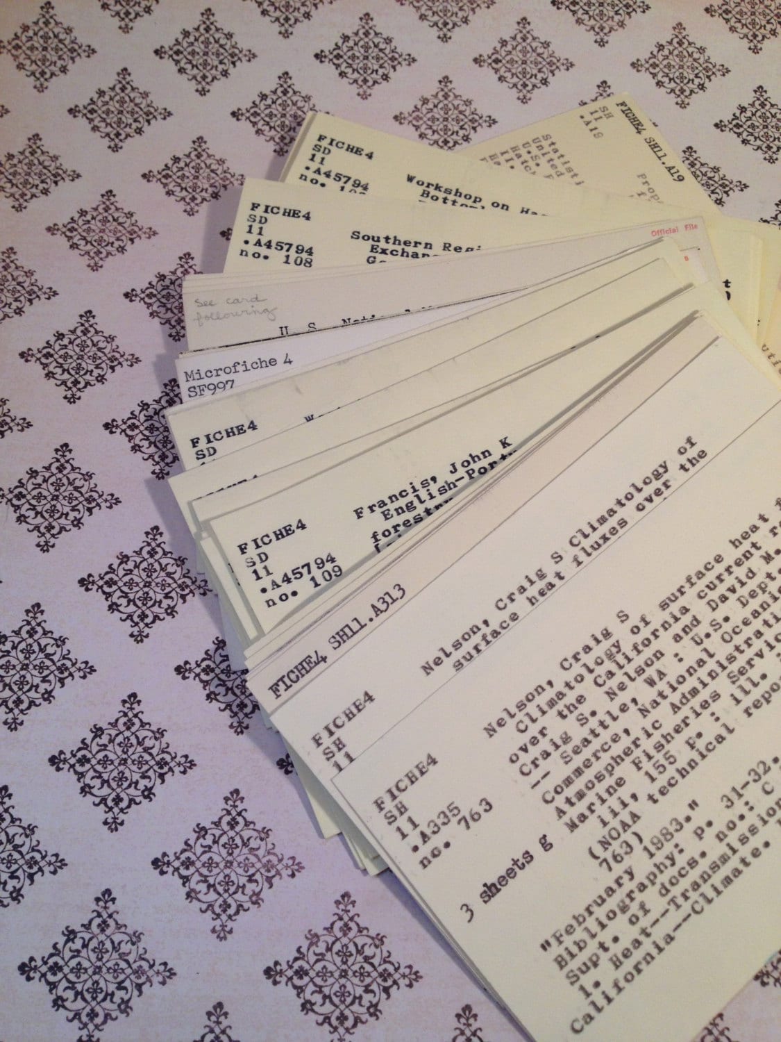 Library Cards / 25 Vintage Library Catalog Cards Great for - Etsy