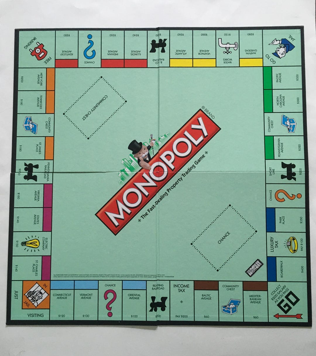 Monopoly Board / Vintage Monopoly Game Board Only -- Great for Crafts ...