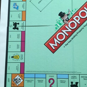 Monopoly Board / Vintage Monopoly Game Board Only Great for Crafts ...