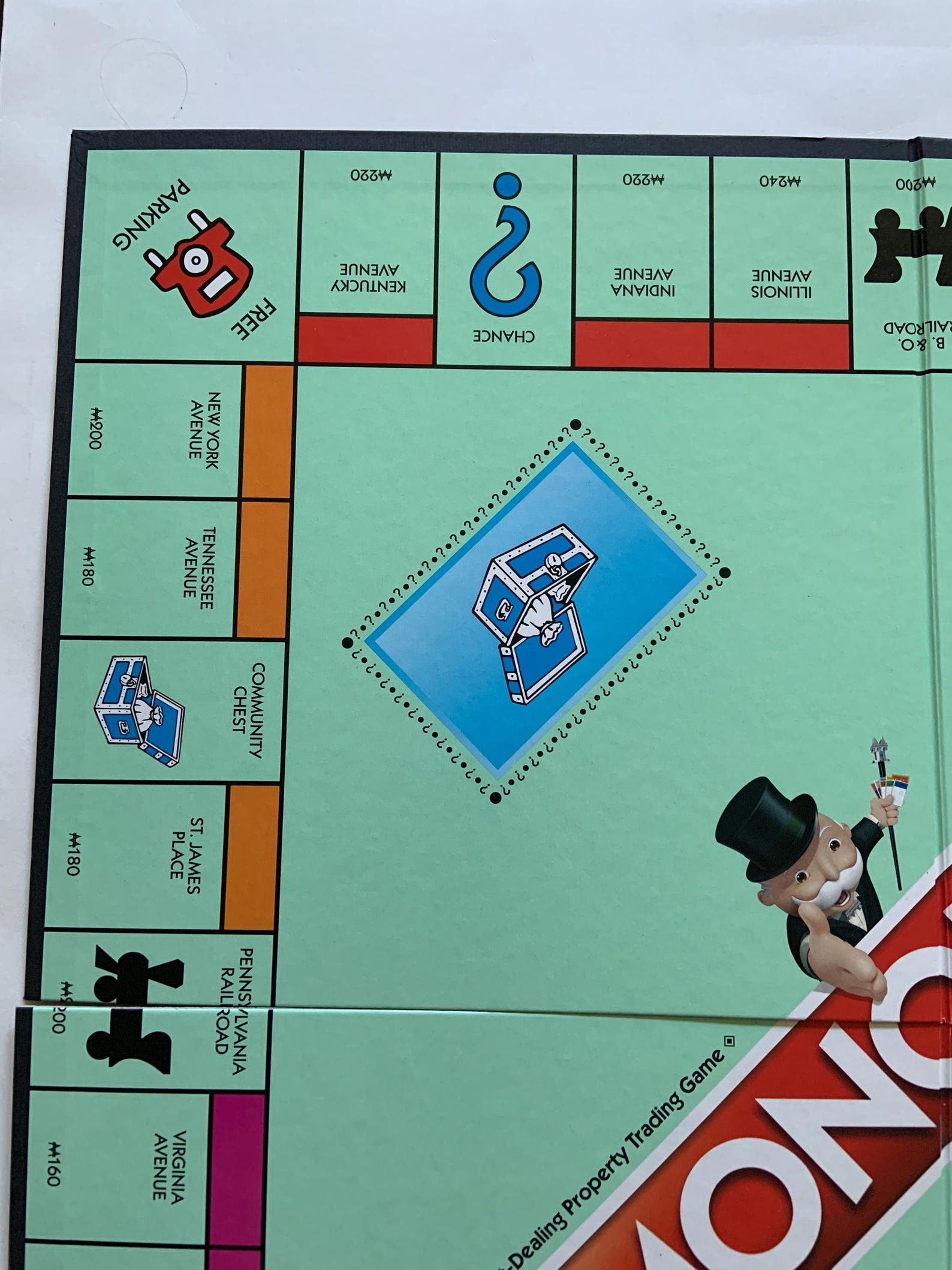 Monopoly Board / Vintage Monopoly Game Board Only -- Great for Crafts ...