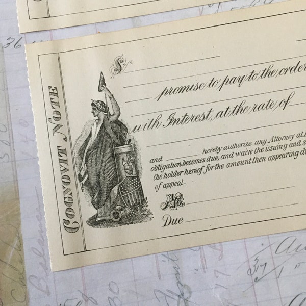 Promissory Notes - Etsy