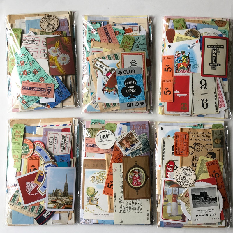 Paper Scrap Pack - Etsy