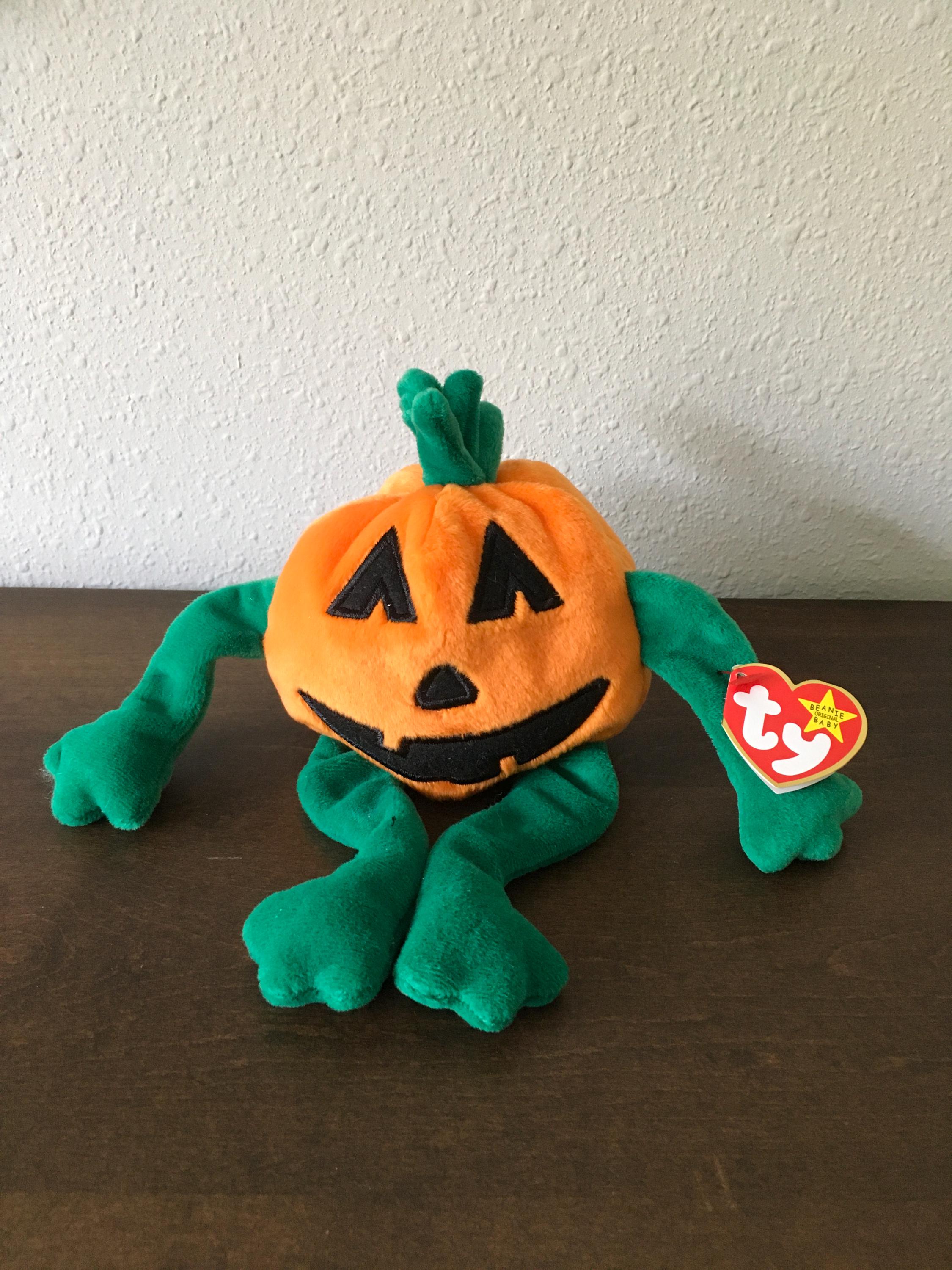 Halloween Beanie Baby / Ty Beanie Baby Halloween Theme -- Pumkin Born ...
