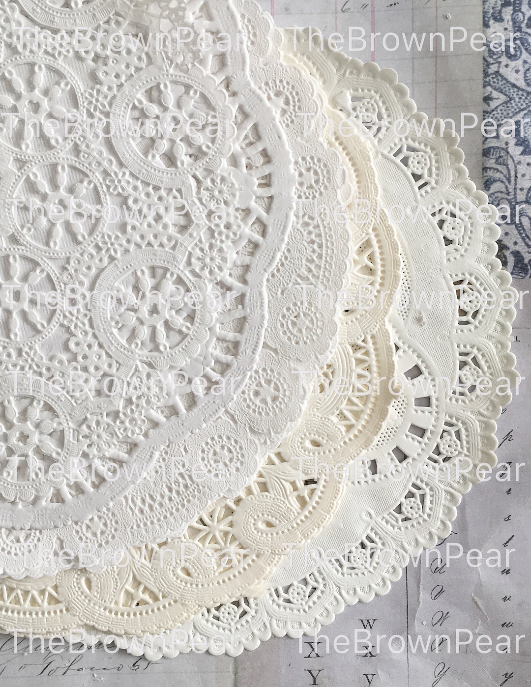 Printable Doilies / *INSTANT DOWNLOAD* Printable Ephemera Paper Doilies ...